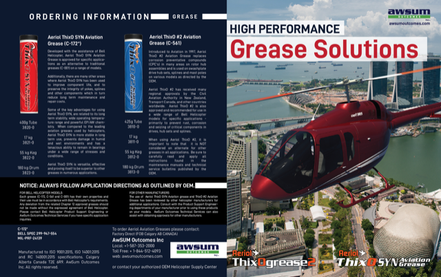 Aviation Grease - Helicopter & Aircraft Grease - AwSUM Outcomes